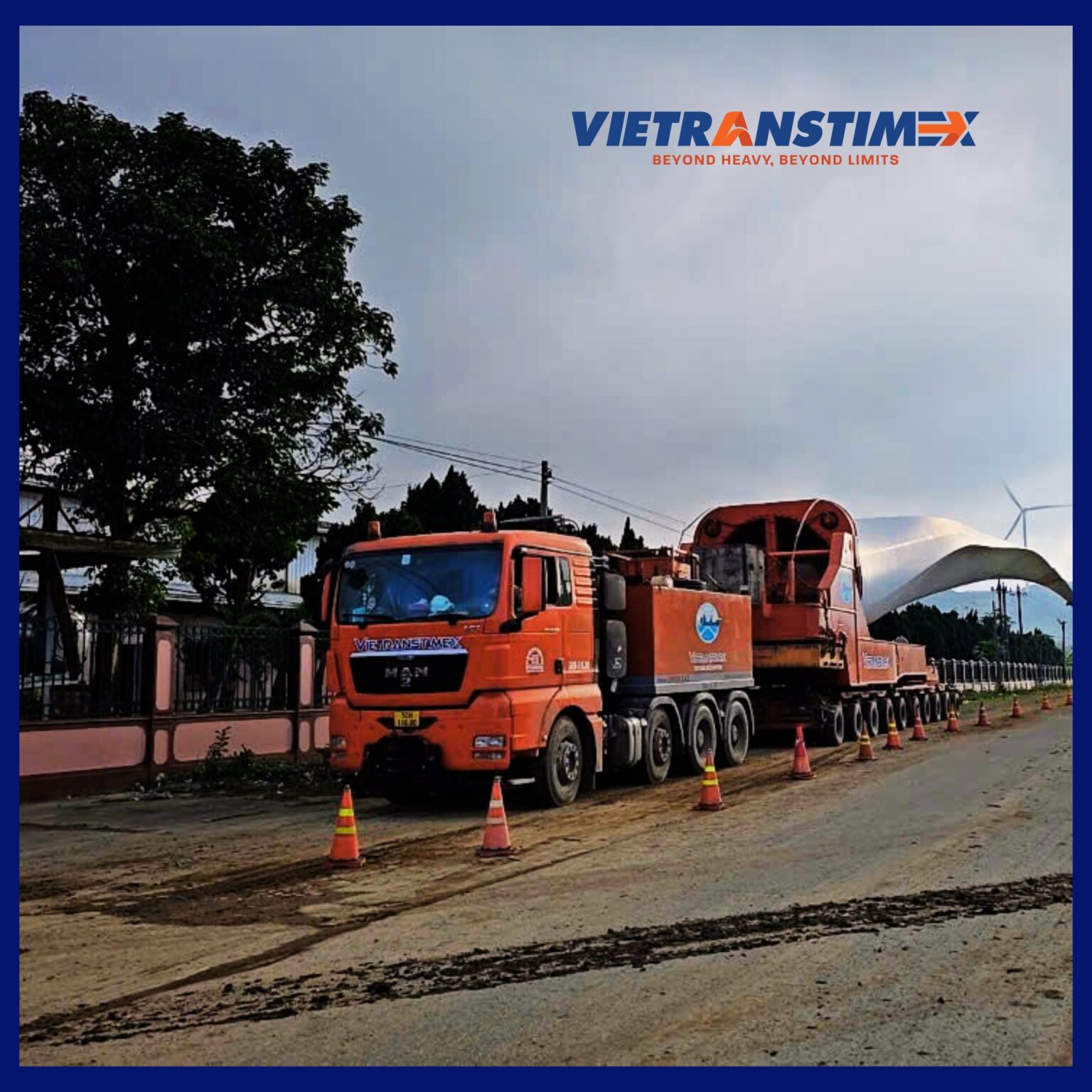 Vietranstimex masters Wind Turbine Blade Transportation